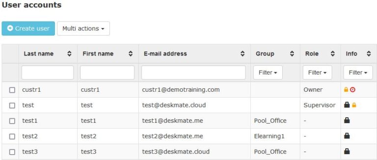 Virtual training computers for you own online trainings.