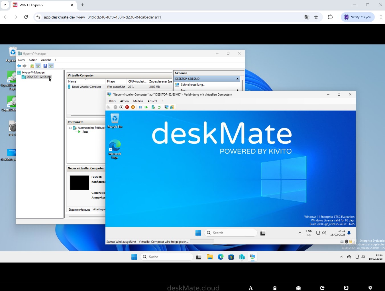 Nested Virtualization - deskMate